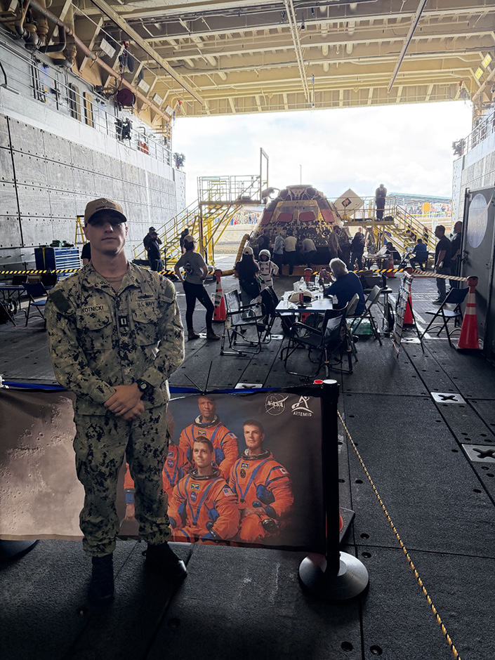 Aerospace student and Navy Lt. is shooting for the stars